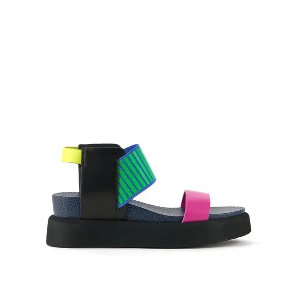 United Nude Rico Sandal Ii Neon Flair - Black