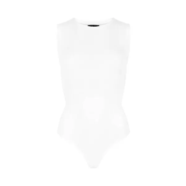 OW Tanktop Sleeveless Bodysuit - White