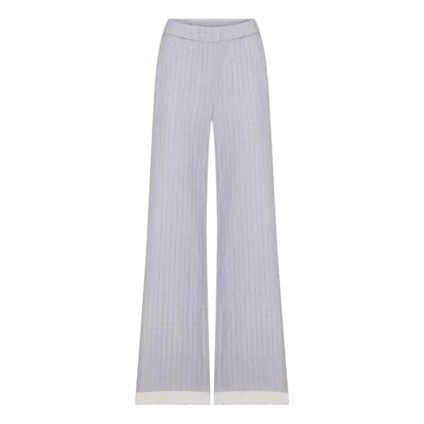 NAZLI CEREN Anville Linen Trousers - Blue
