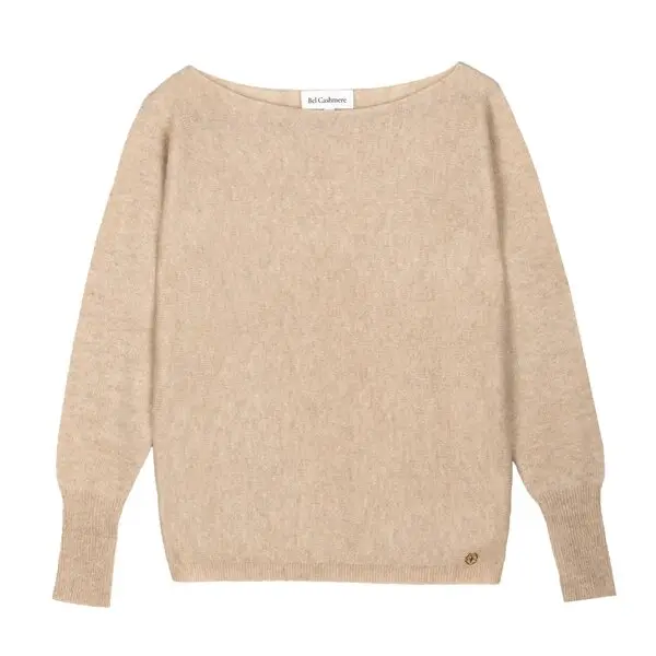 BEL CASHMERE Claudia Cashmere Sweater Sand - Brown