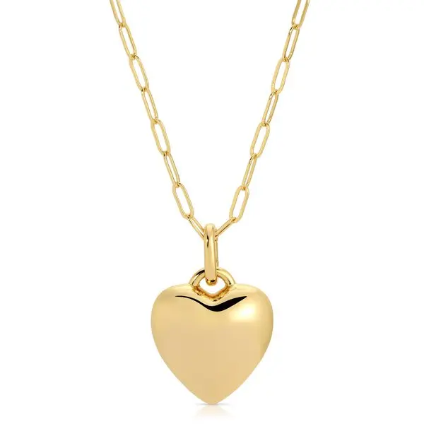 LEEADA JEWELRY Lizbeth Heart Necklace - Gold