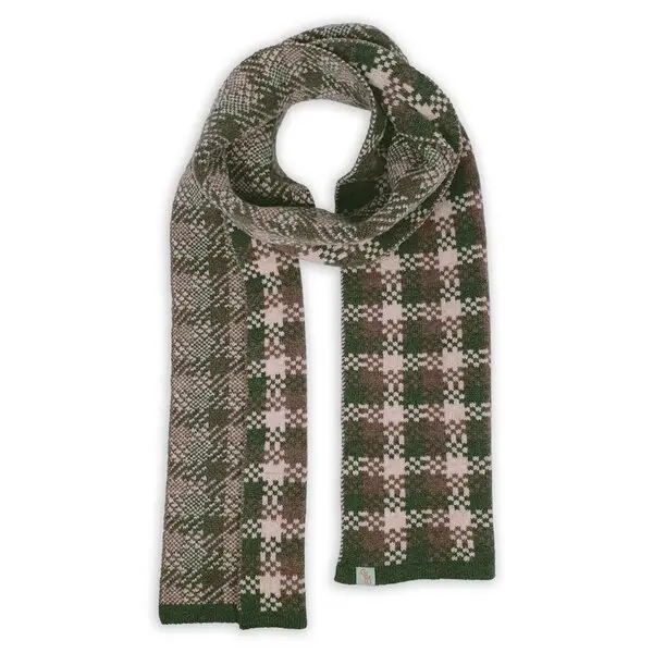OTTO & SPIKE Brown / Green / Neutrals Scarves Picnic Rosemary Green - Brown/green