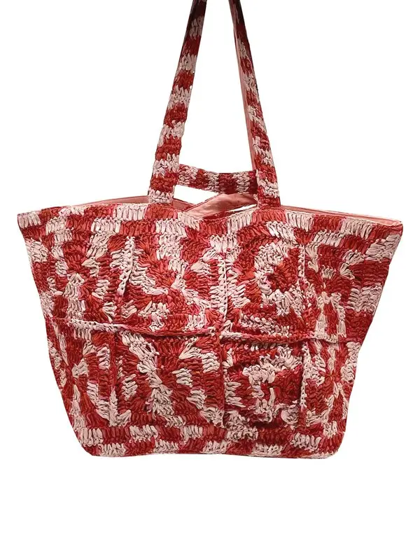 NOOKI DESIGN Glasto Crochet Tote - Pink