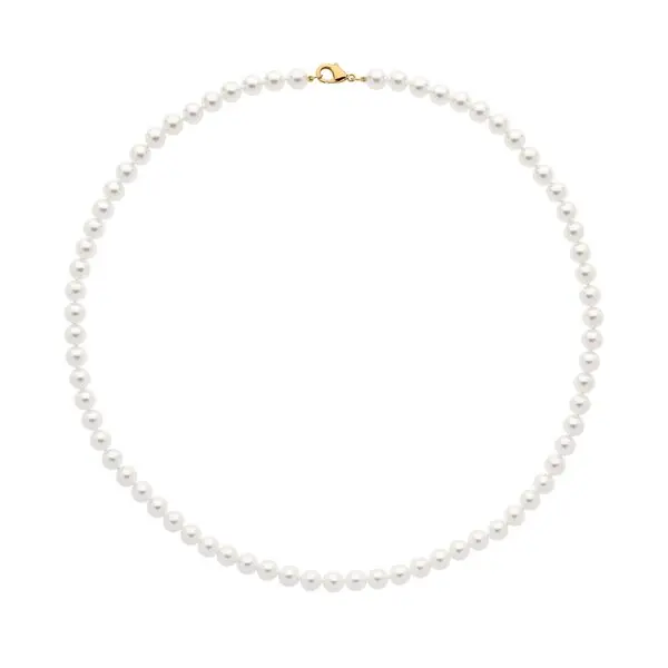 EMMA HOLLAND JEWELLERY Pearl And Gold Clasp Necklace - White