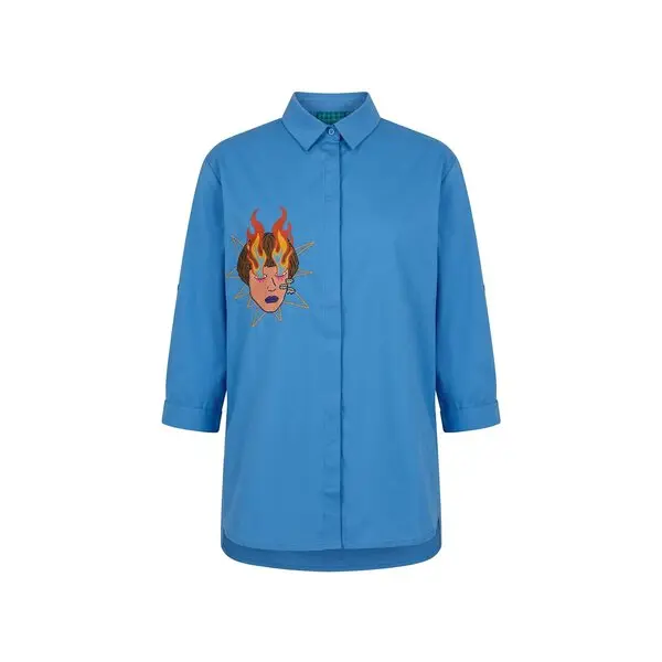 KING NAKED Meanwhile Shirt - Blue