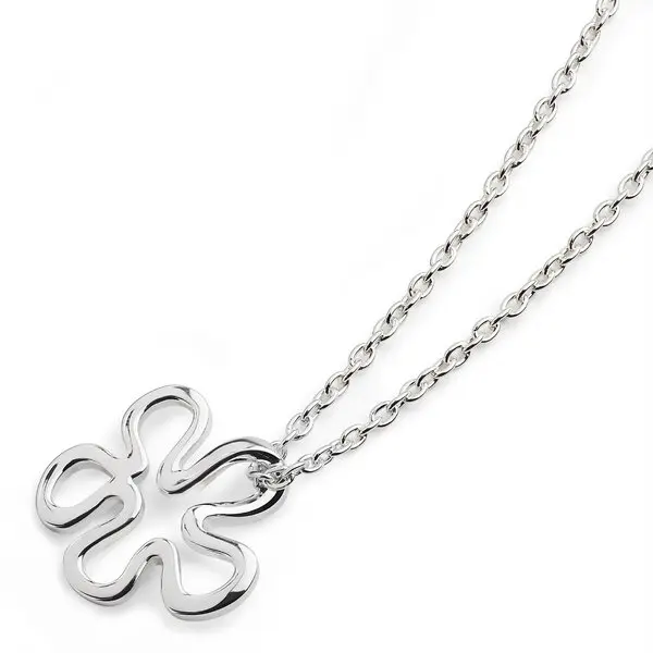 LUCY QUARTERMAINE Open Splash Pendant - Silver