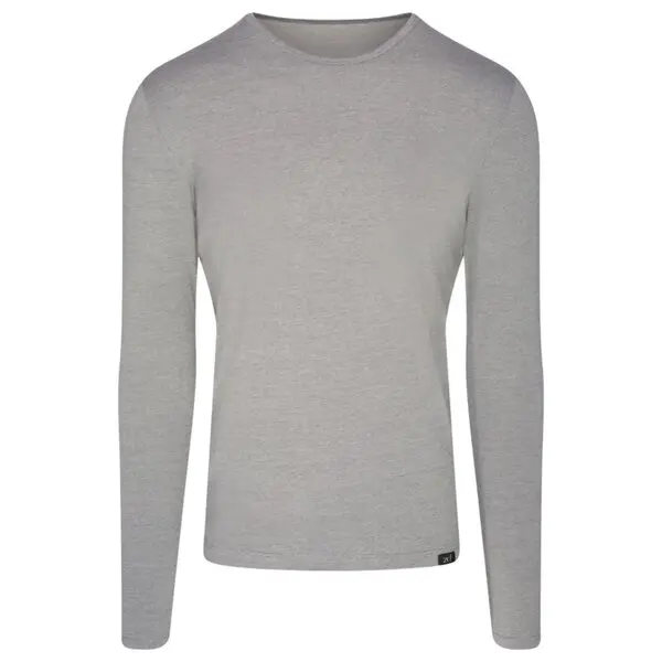 ZD ZERO DEFECTS Long-sleeve T-shirt Luxurious Comfort With Egyptian Cotton Color - Grey