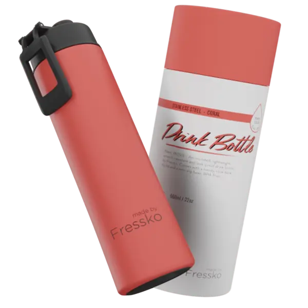 Fressko Move 660ml/22oz Drink Bottle Coral - Orange