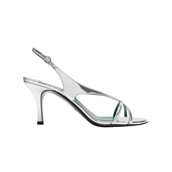 FLORRIE Matilda 75mm Strappy Sandal - Silver