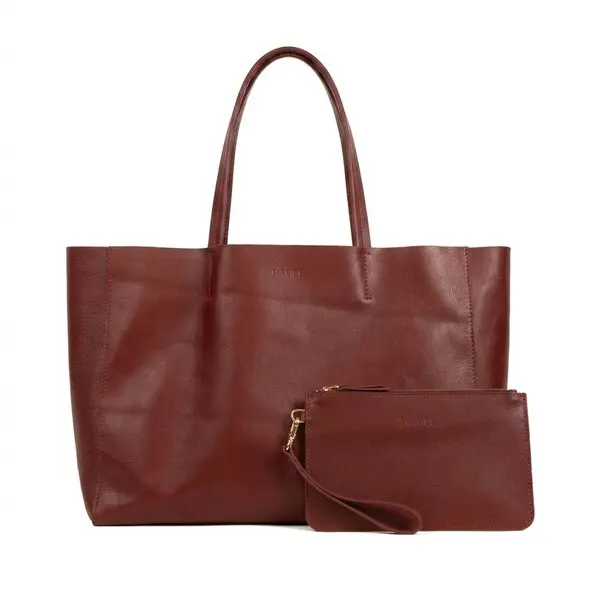 HAMEL ATELIER Ravello Leather Tote Bag - Red