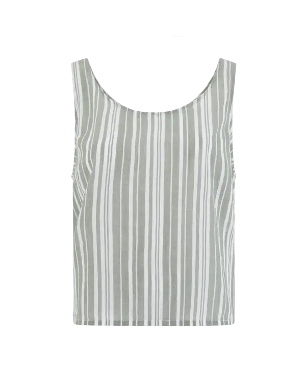 NUDEA The Tank Sage Stripe - Black