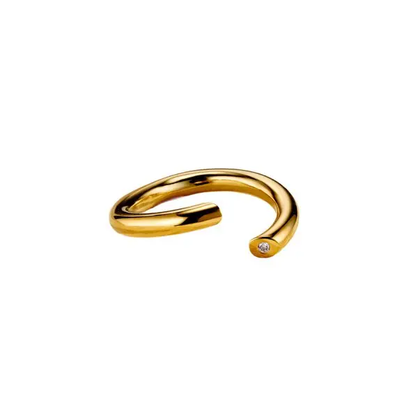 POSH TOTTY DESIGNS Yellow Diamond Flow Open Ring - Gold