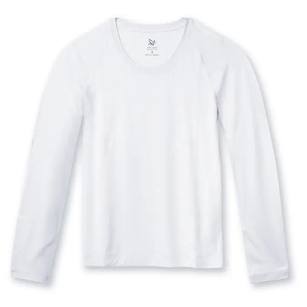 ON/OFF ESSENTIALS Bamboo Long Sleeve Tee - White