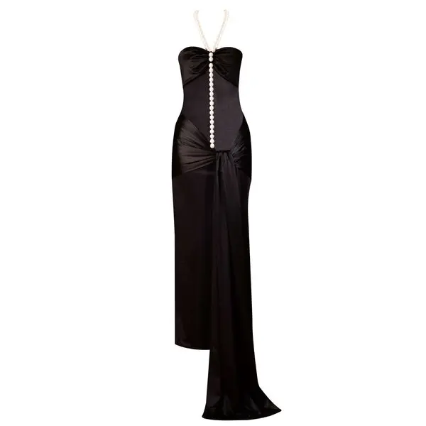 NUR KARAATA Vivienne Dress - Black