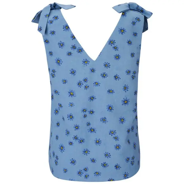 EM & SHI Daisy Bow Top - Blue
