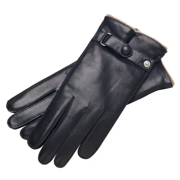 1861 GLOVE MANUFACTORY Bergamo Nappa Leather Gloves In Navy - Blue