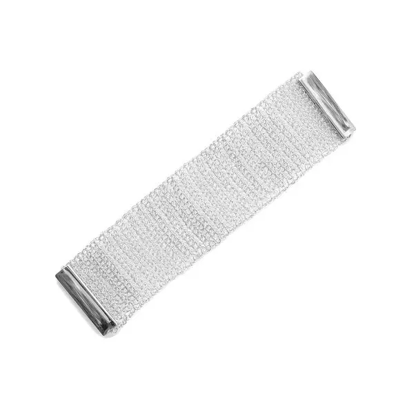 LAVISH BY TRICIA MILANEZE All Mesh Handmade Bracelet - Silver