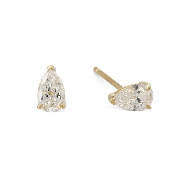 DOLCETTO DESIGNS Lab Grown Diamond Pear Studs 0.50ctw Recycled 9k - Gold
