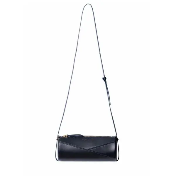 OWLISH STUDIO Reef Vegan Leather Cylinder Bag Deep Navy - Blue