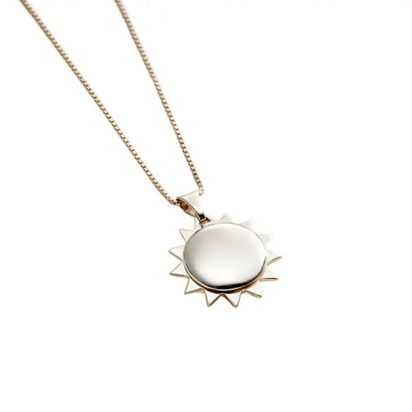 POSH TOTTY DESIGNS Sterling Sun Locket - Silver