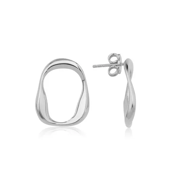 Mishka Wave Earrings Mini - Silver