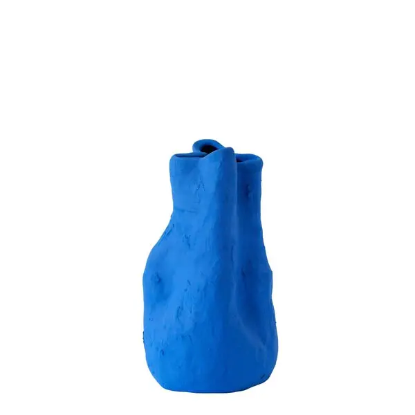 VIVEE HOME Georgia Vase In Matte Porcelain - Blue