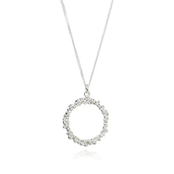 MOUNIR LONDON Hoop Pendant - Silver
