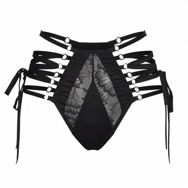 LUNATIC FEMME Boa High-waisted Panty - Black