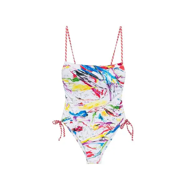 HELIOPHILIA Bodrum Swimsuit - Blue/white
