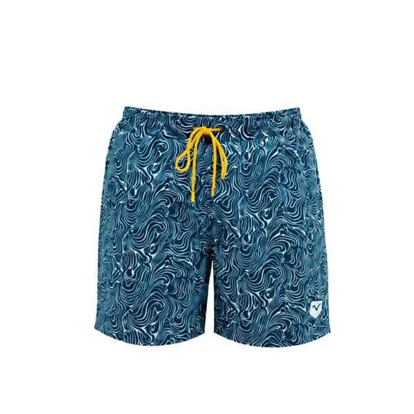 LIVE KOLIBRI Abstract Swim Trunks - Blue