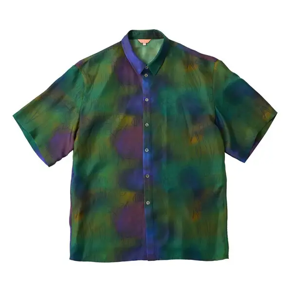 LOST PATTERN Oversized Silk Shirt
