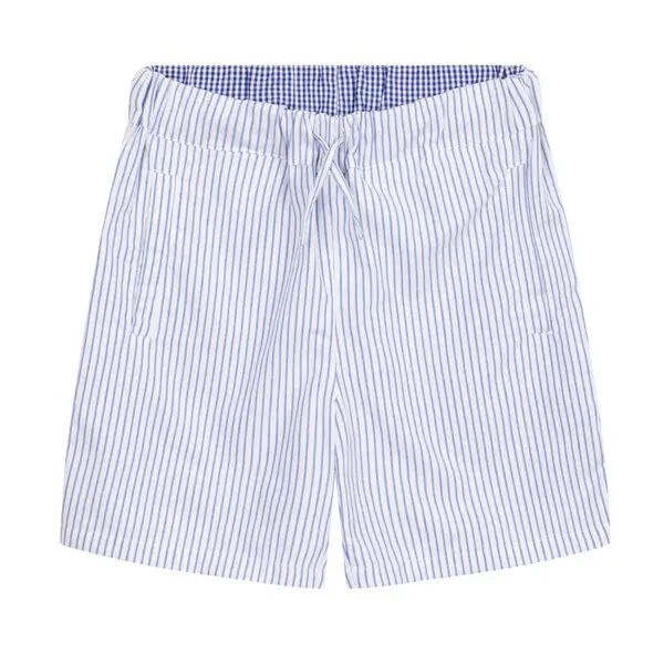 LOUNGERS Blue / White Loungewear Shorts Monk Seal Design - Blue/white