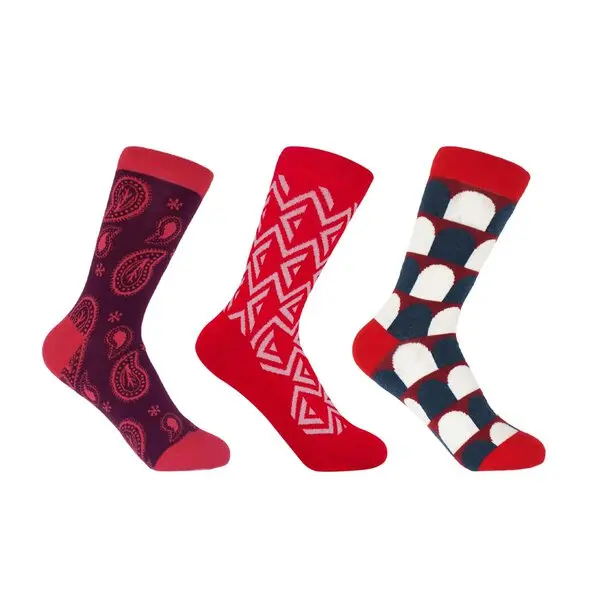 PEPER HAROW - MADE IN ENGLAND S Organic Socks Bundle - Red
