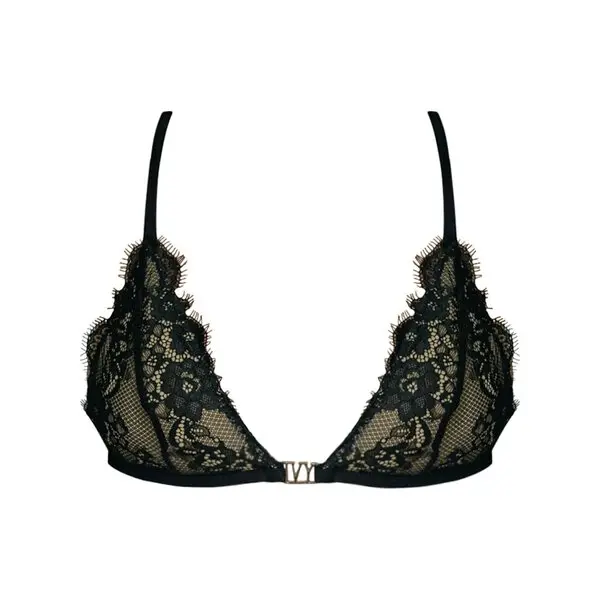 IVY SWIMWEAR Lucy In Lace Bikini Top - Black