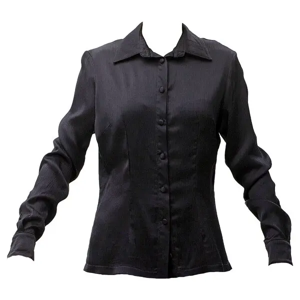 MAISON BOGOMIL Slim Fit Viscose Shirt - Black