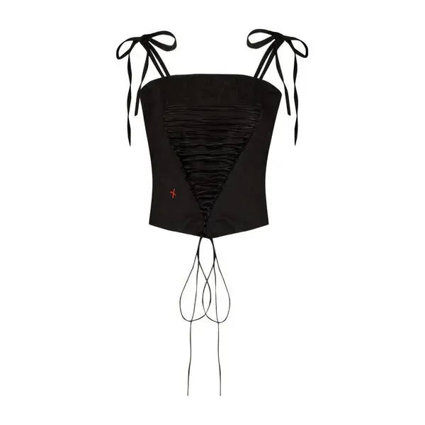 PCFG Your Itch Corded Top - Black