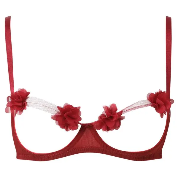 BELLE ET BON BON Fifi Petal Bralette Best Seller - Red