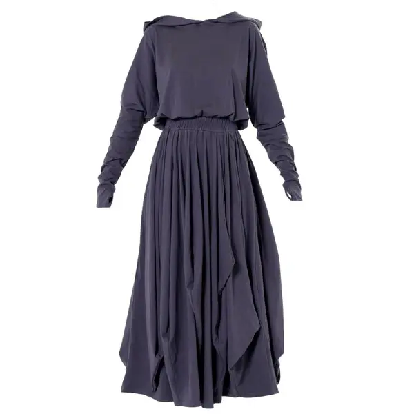 METAMORPHOZA Hooded Midi Dress - Grey