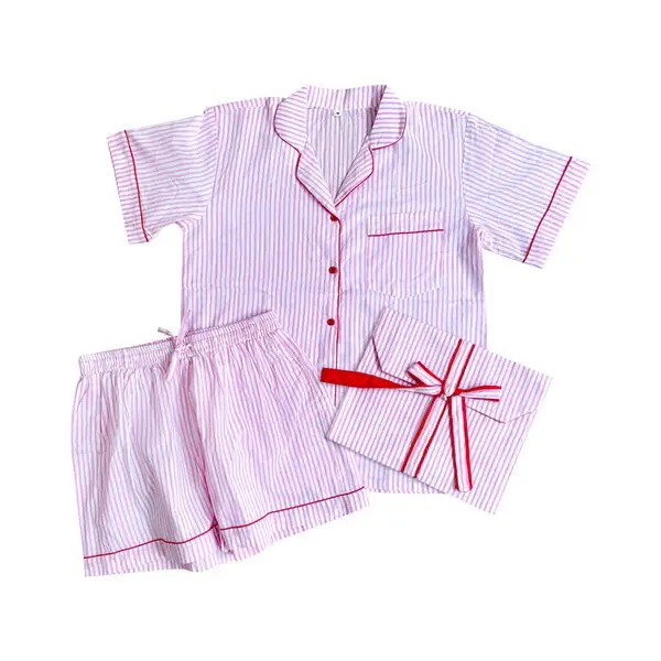 LILLY LOVES Short Set Pajamas - Pink