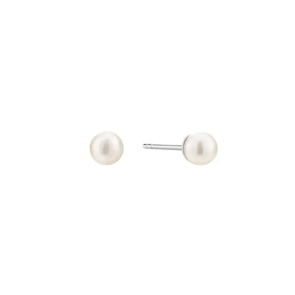 VANCHI Freshwater Pearl Studs - Silver