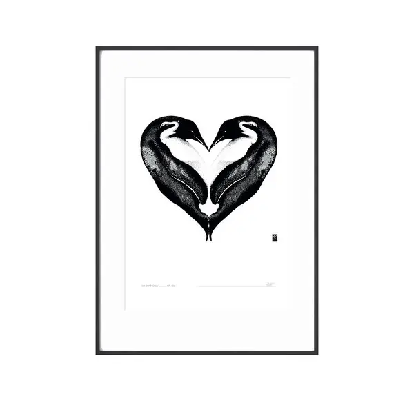 Curiosity Snug Curious Creatures Series Love Hibernation Print - Black