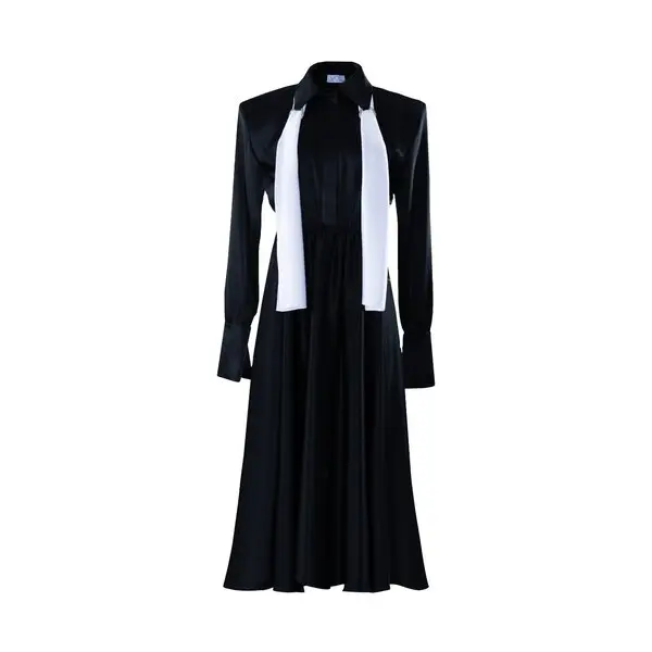 VESTIAIRE D'UN OISEAU LIBRE Scarf Dress - Black