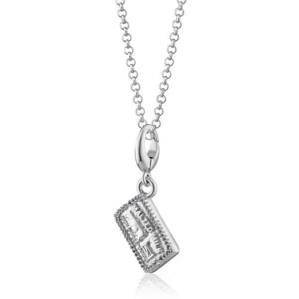 LILY CHARMED Sterling Malted Milk Biscuit Charm Necklace - Silver