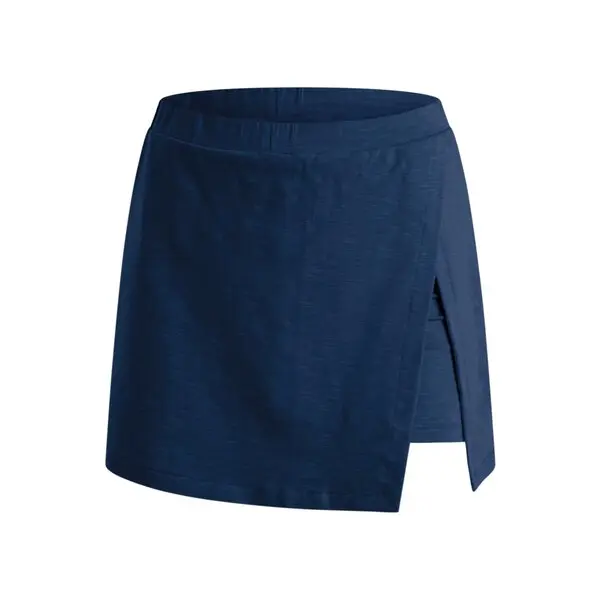 KNOWN SUPPLY Asymmetrical Cotton Skort Westbrook Sapphire - Blue
