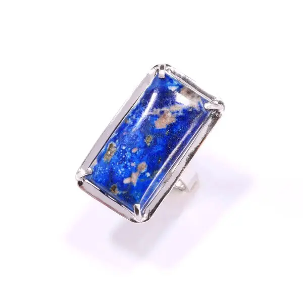 MINERALGEMS ✩ STUDIO Lapis Lazuli Rectangular Ring