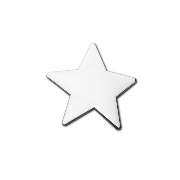 MAKE HEADS TURN Grey / Silver Silver Metal Pin Star - Grey/silver
