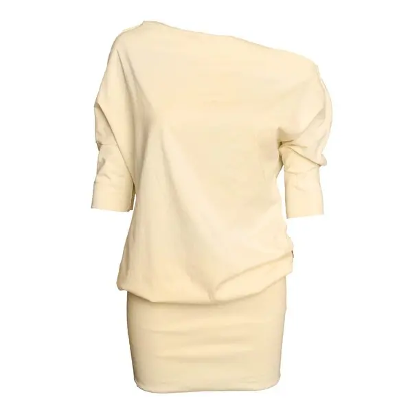 LOVE AND NOSTALGIA Gabby Ballet Tee Dress Lemon - Yellow