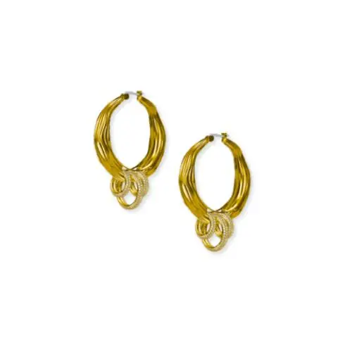 ADRIANA PAPPAS DESIGNS Molten Hoops - Gold