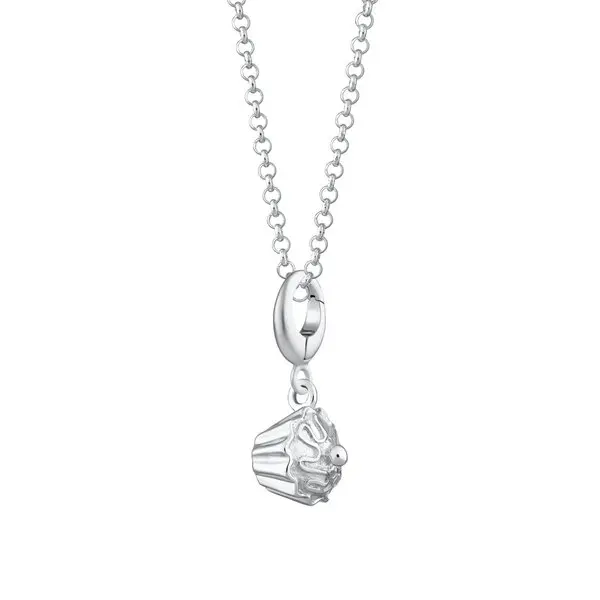 LILY CHARMED Sterling Cupcake Charm Necklace - Silver