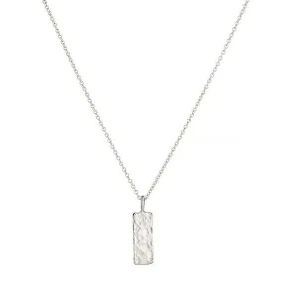POSH TOTTY DESIGNS Tag Necklace - Silver